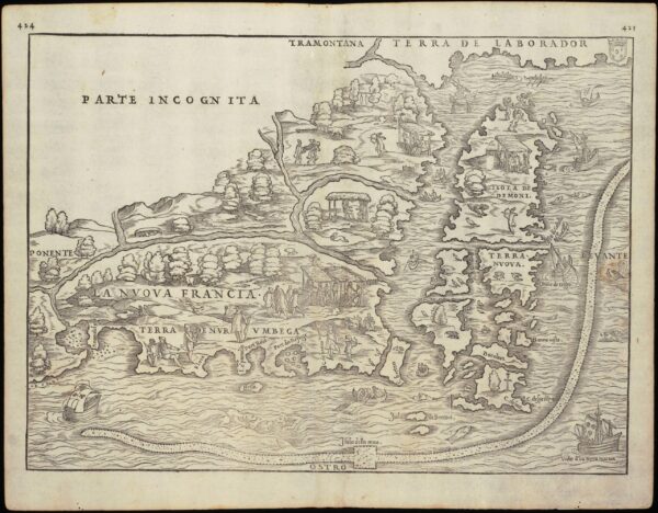 Anatomy of a Map: Gastaldi/Ramusio's La Nuova Francia (Venice, 1556 ...