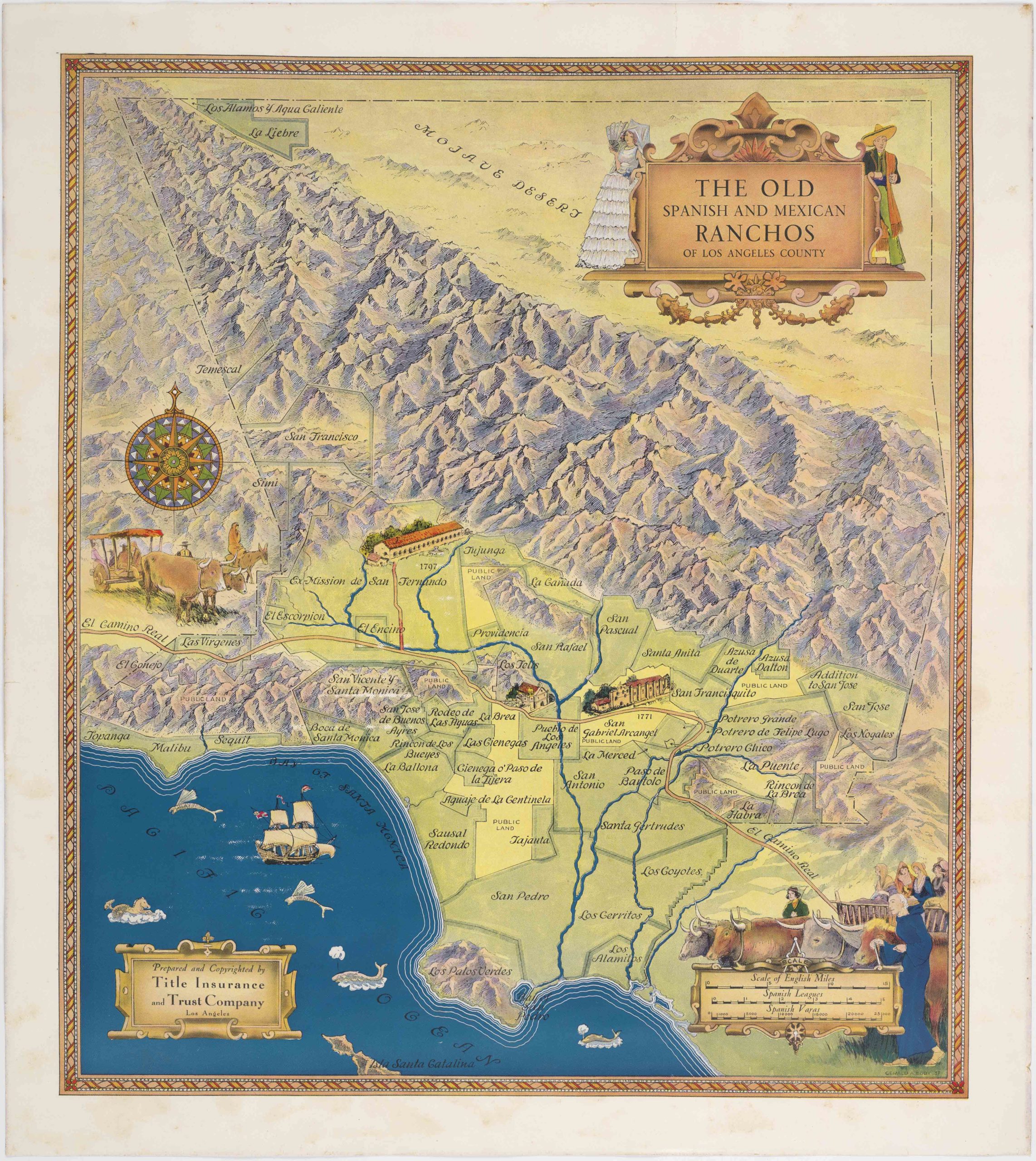 The Old Spanish and Mexican Ranchos of Los Angeles County - Neatline