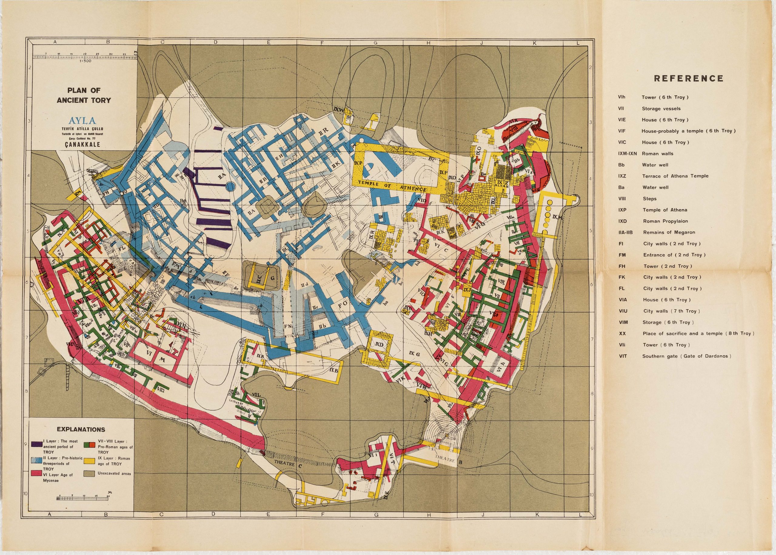 Plan of Ancient Troy - Neatline