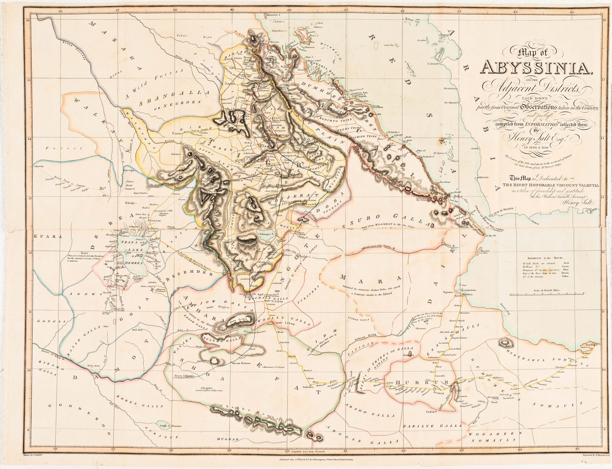 Map of Abyssinia and the adjacent districts laid down partly from ...
