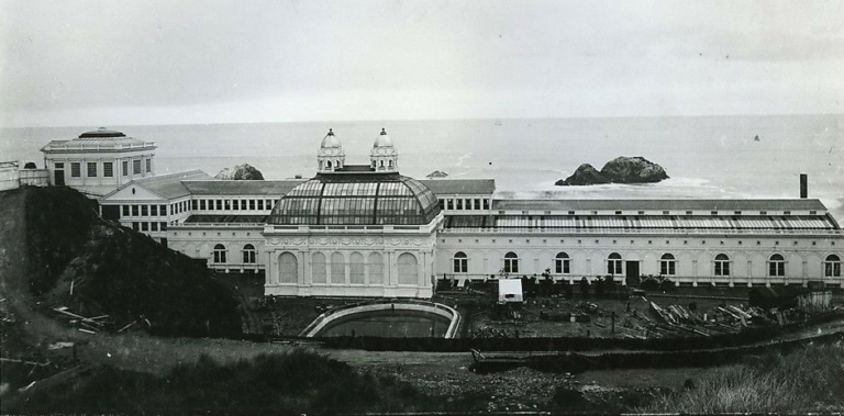 [Sutro Baths] ON THE SHORE OF THE PACIFIC OCEAN - Neatline