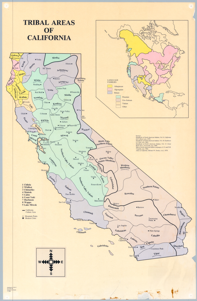 Tribal Areas of California - Neatline