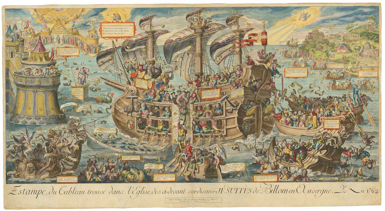 Typus Religionis. Estampe, du tableau trouvé dans l’eglise, des ci ...