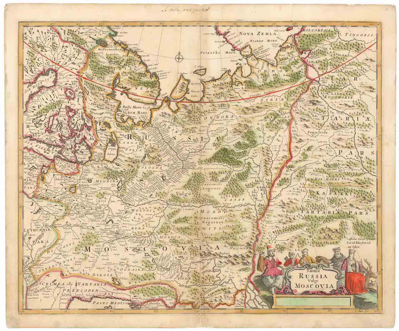 Tabula Russia Vulgo Moscovia.