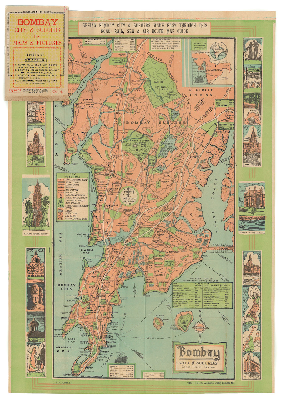 Bombay City & Suburbs. - Neatline