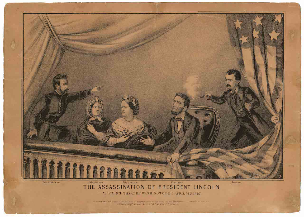 The Assassination of President Lincoln at Ford’s Theatre in Washington ...