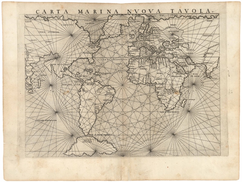 Carta Marina Nuova Tavola. - Neatline