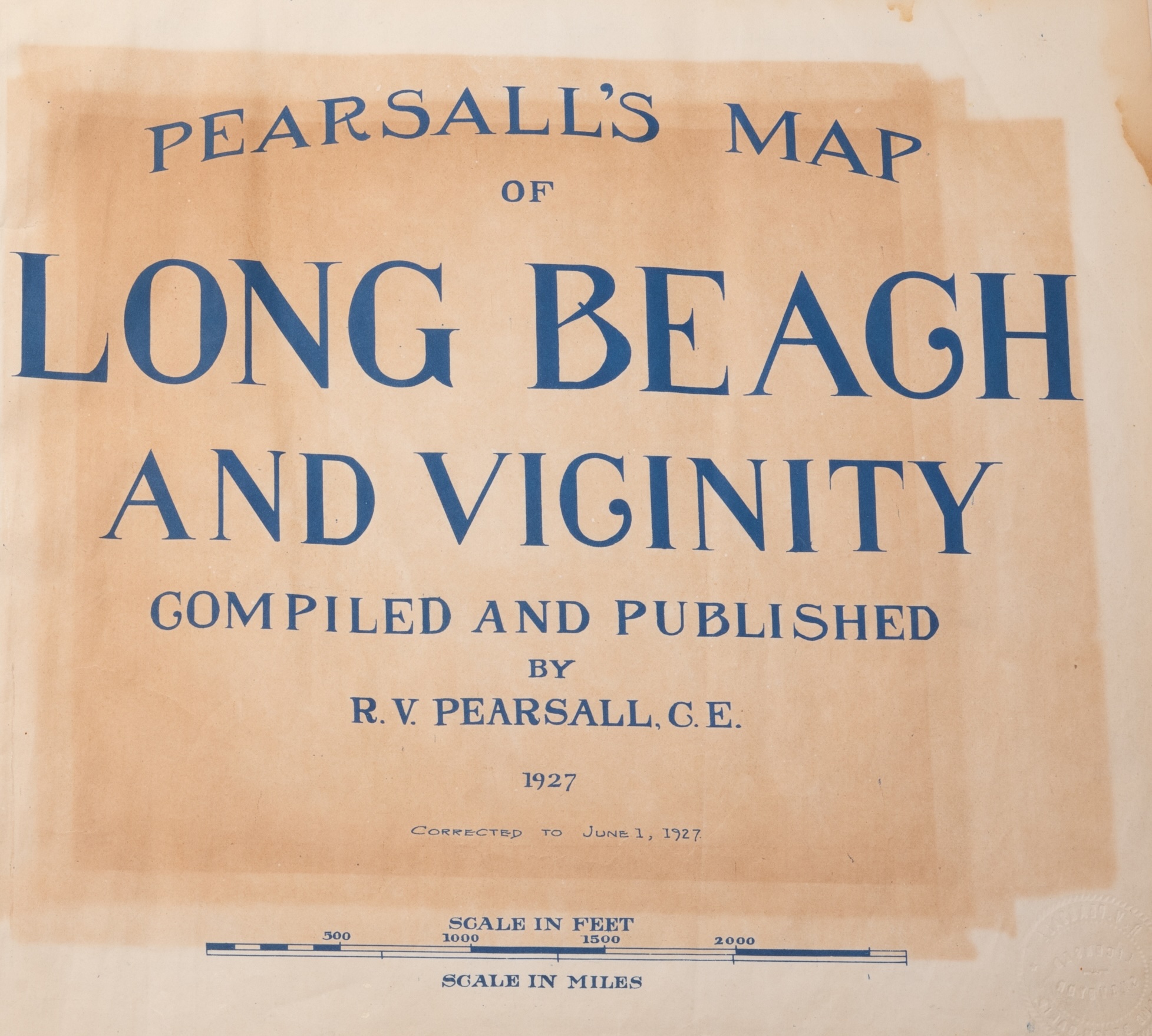 Pearsall's Map of Long Beach and Vicinity. - Neatline