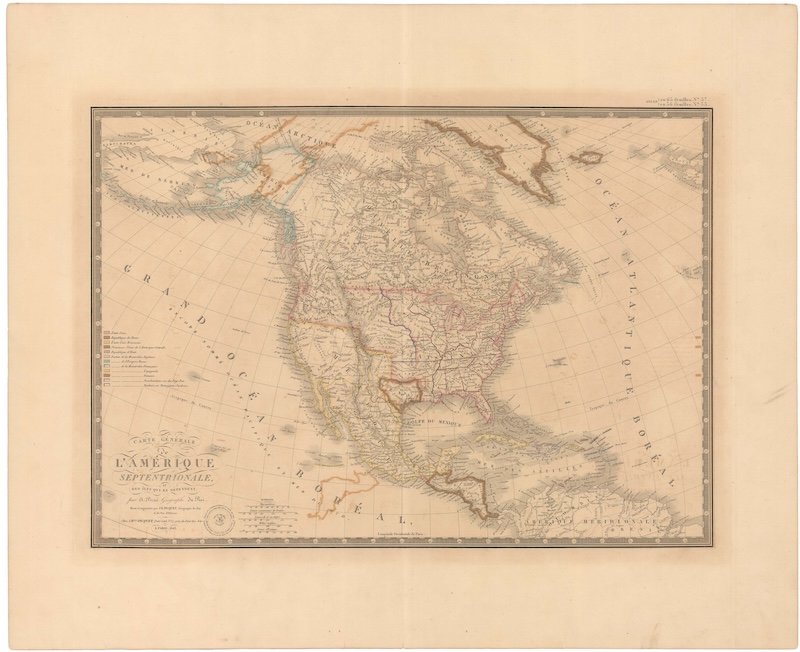 [Independent Texas] Carte Générale de l'Amérique Septentrionale ...